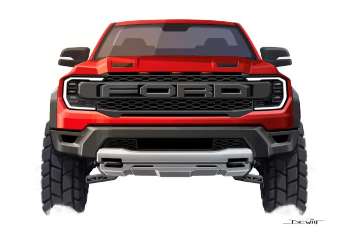 Opvallend design vangt Raptor DNA in gloednieuwe Ford Ranger Raptor ...